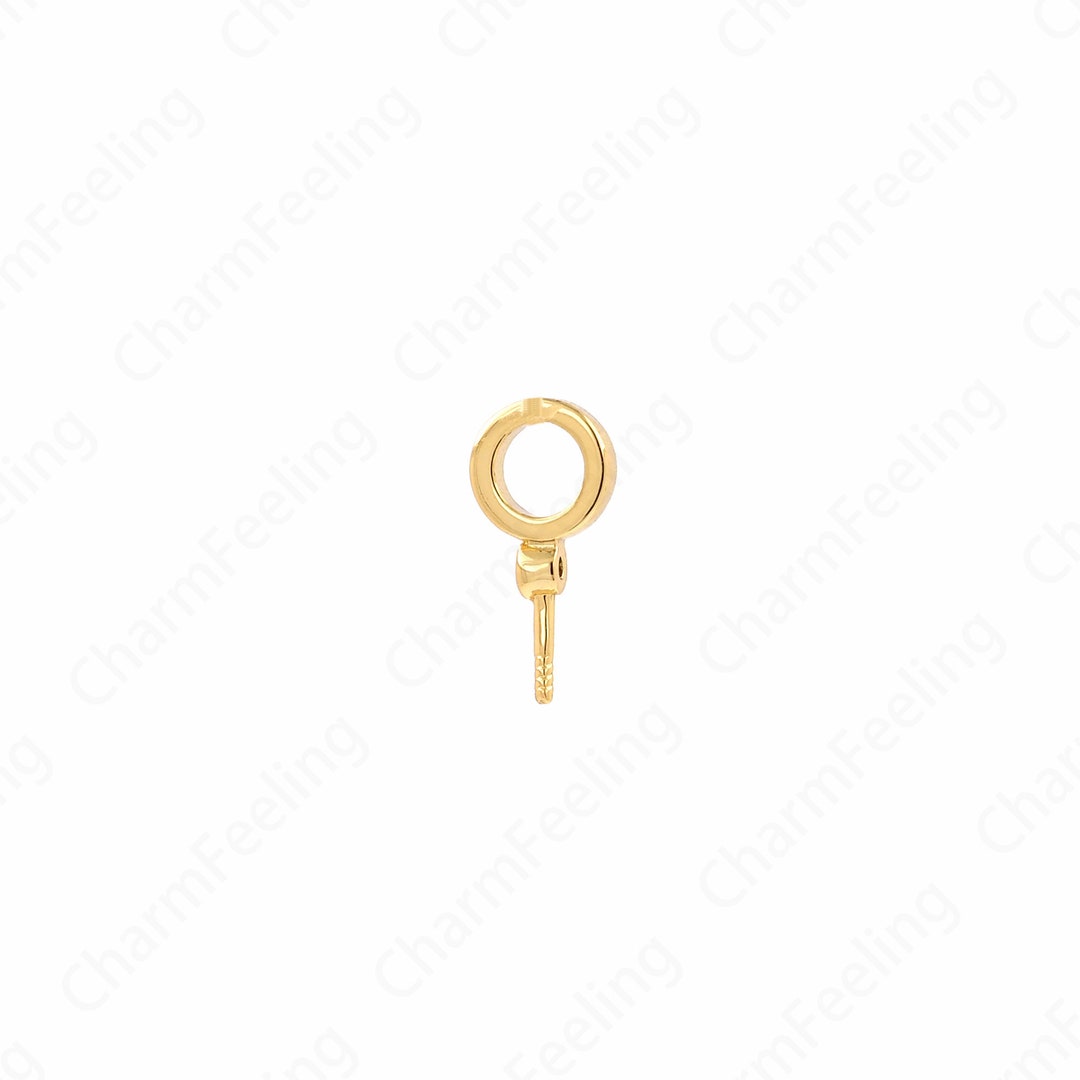 10pcs 18K Gold Filled Bail, Gold Nail Bail, Nail Bail, Used for Pearl ...