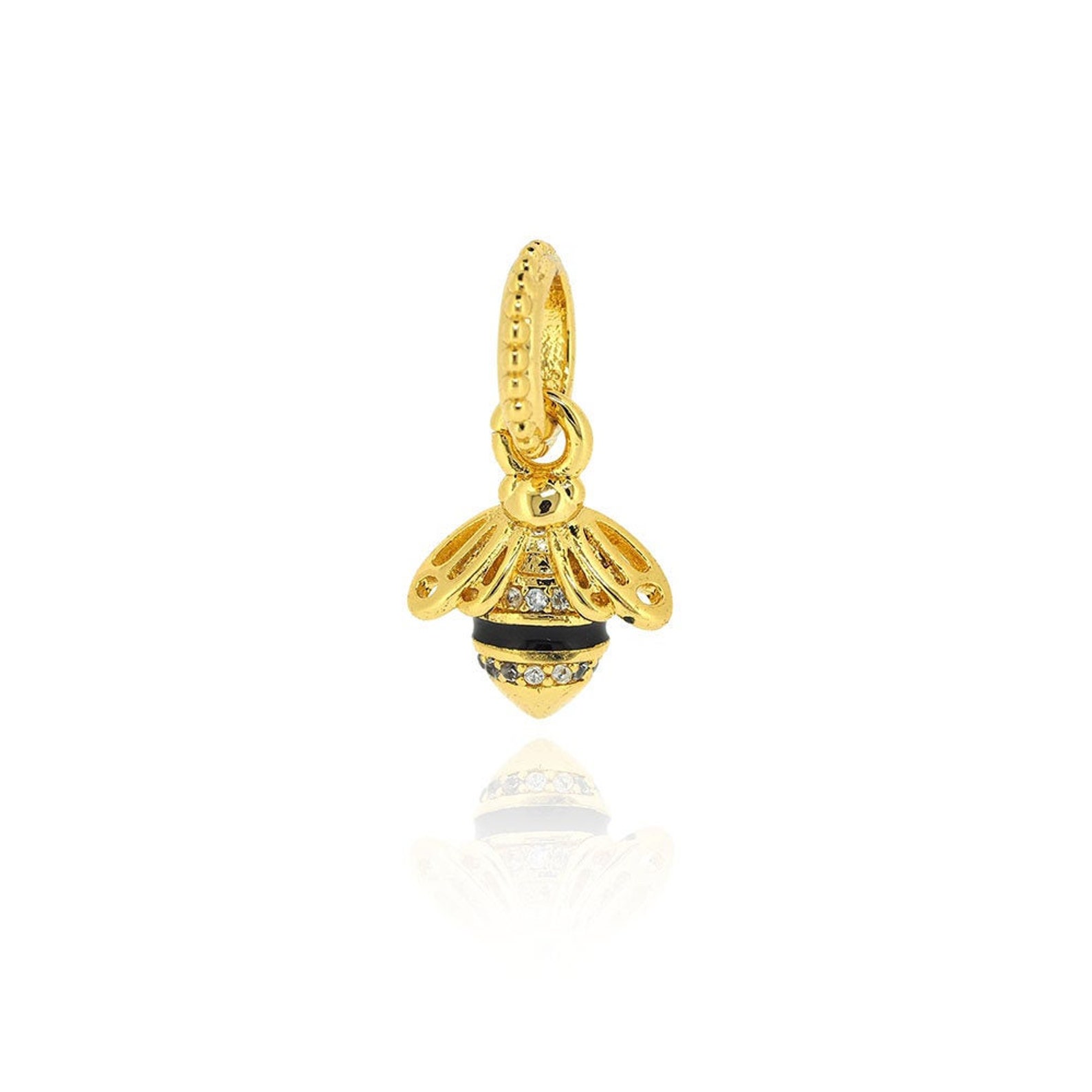 Bumble Bee Necklacequeen Bee Pendantbumblebee - Etsy