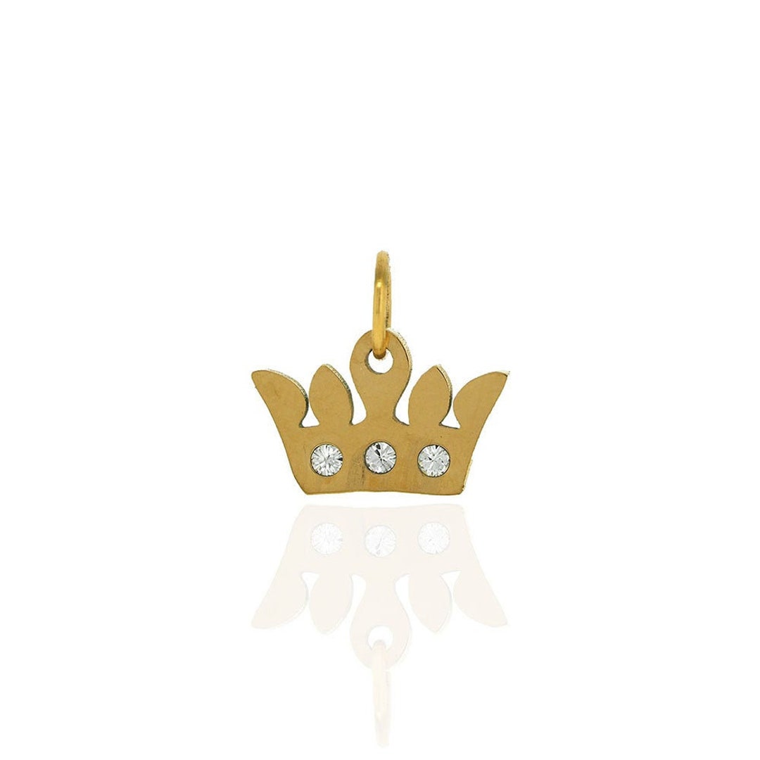 Crown Pendant Necklace,princess Crown Charm,stainless Crown 11*12mm ...