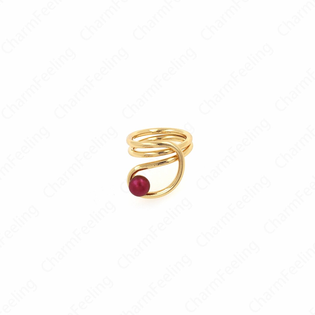 Ring Pendant, Gold Ring, 18K Gold Filled Open Ring, Exquisite Gold Ring ...