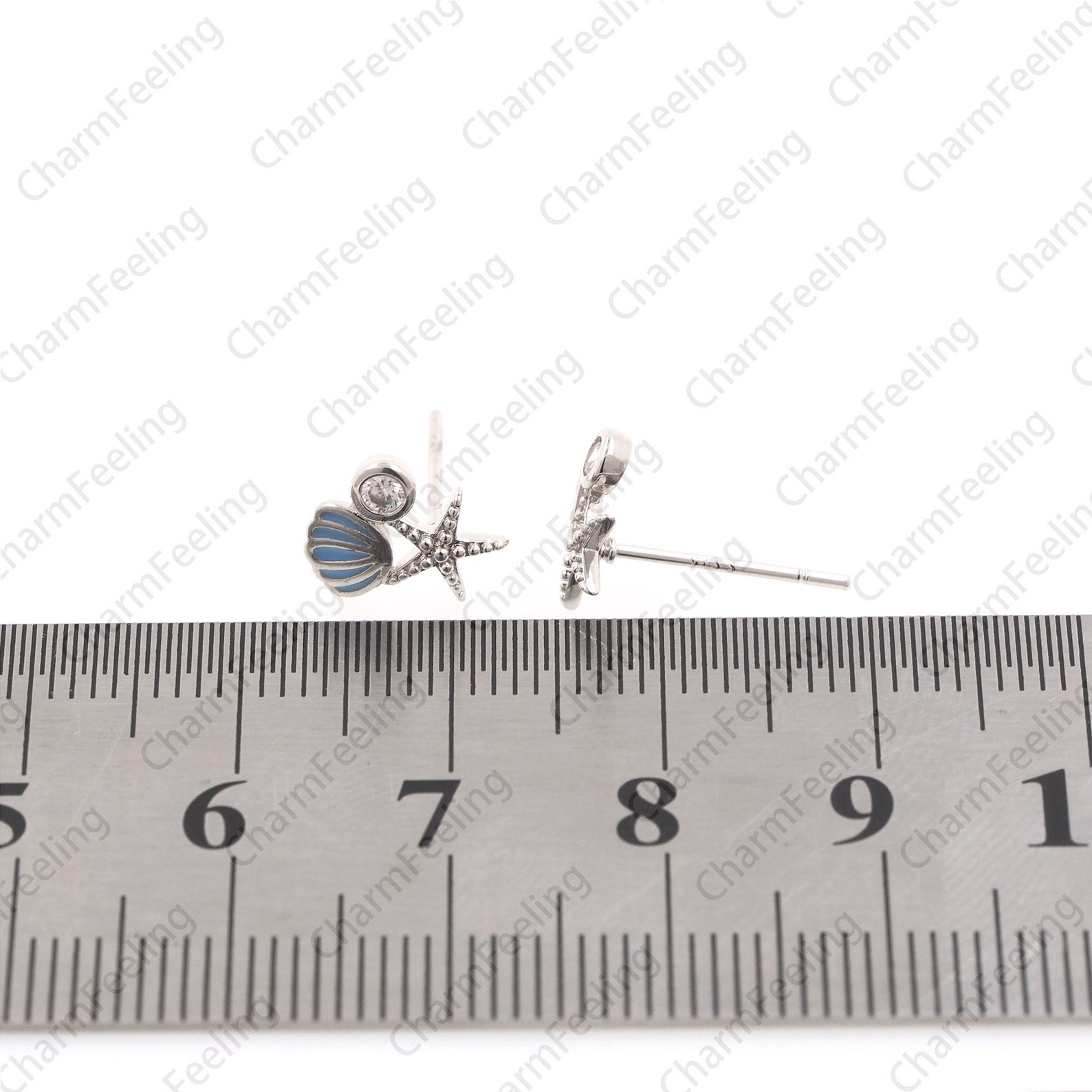 Shell Studs Pearl Shell Studs Silver Shell Jewelry Marine - Etsy