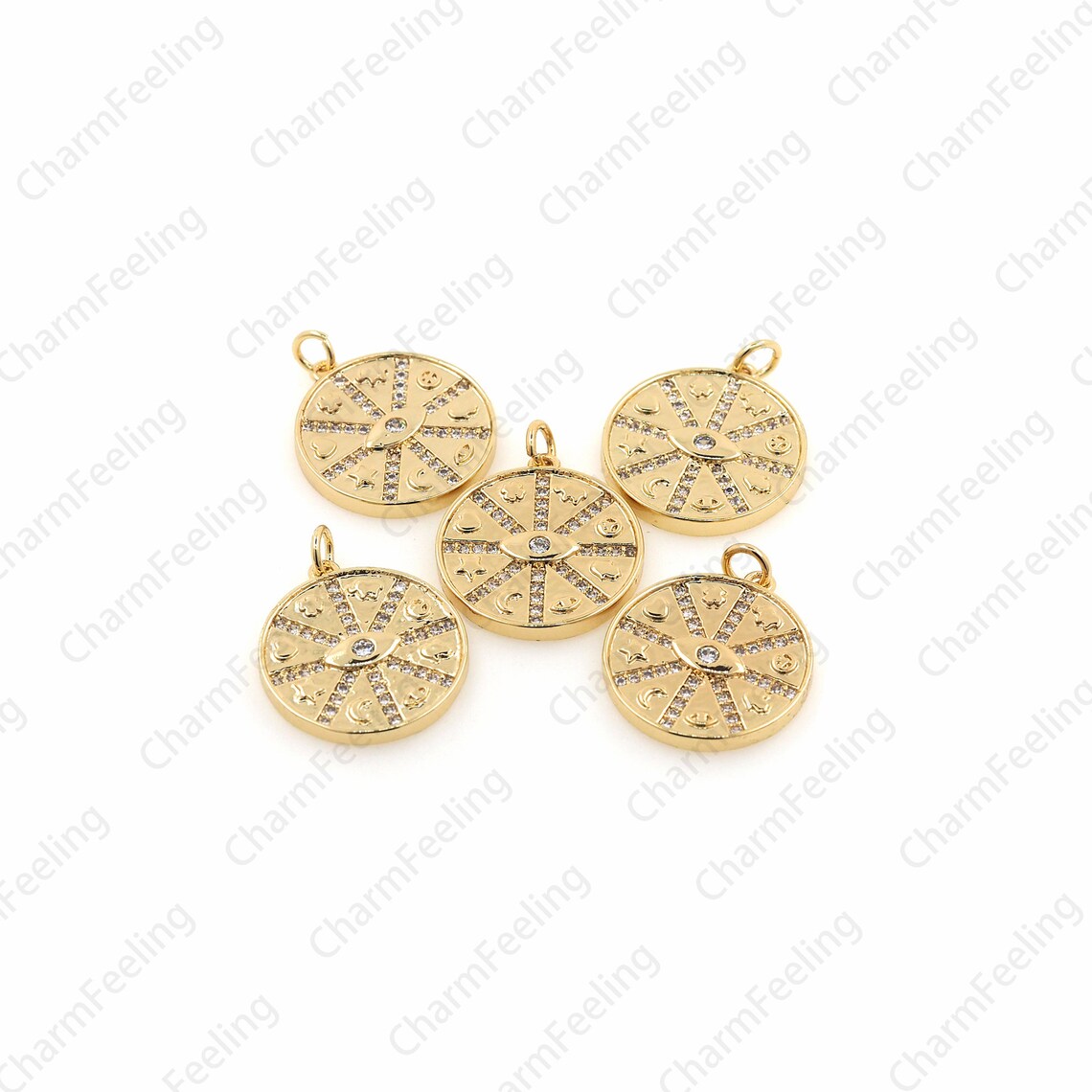 18K Gold Filled Universe Eye Necklaceeye Pendant All Seeing - Etsy