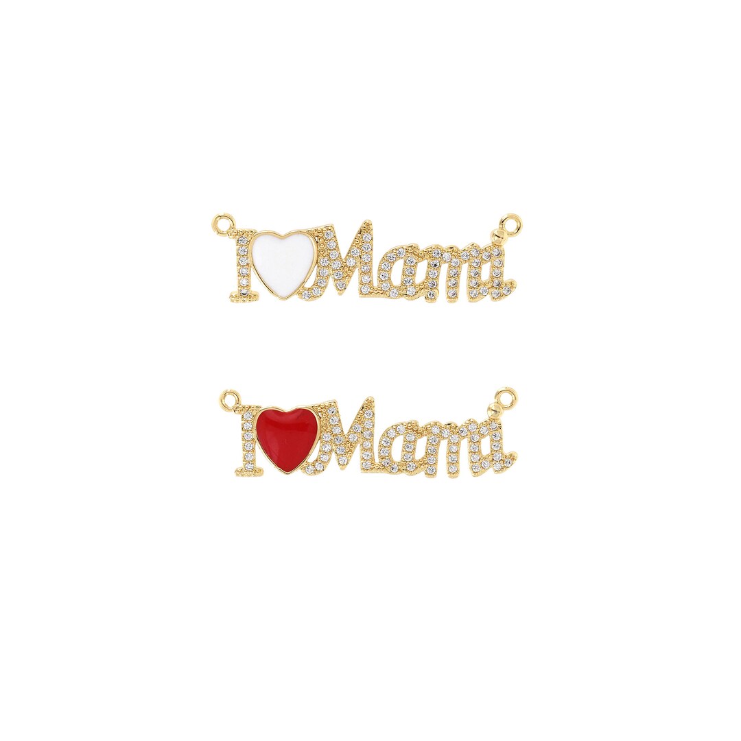 MAMA Necklace, 18K Gold Filled Long Necklace, Mama Long Pendant,letter ...