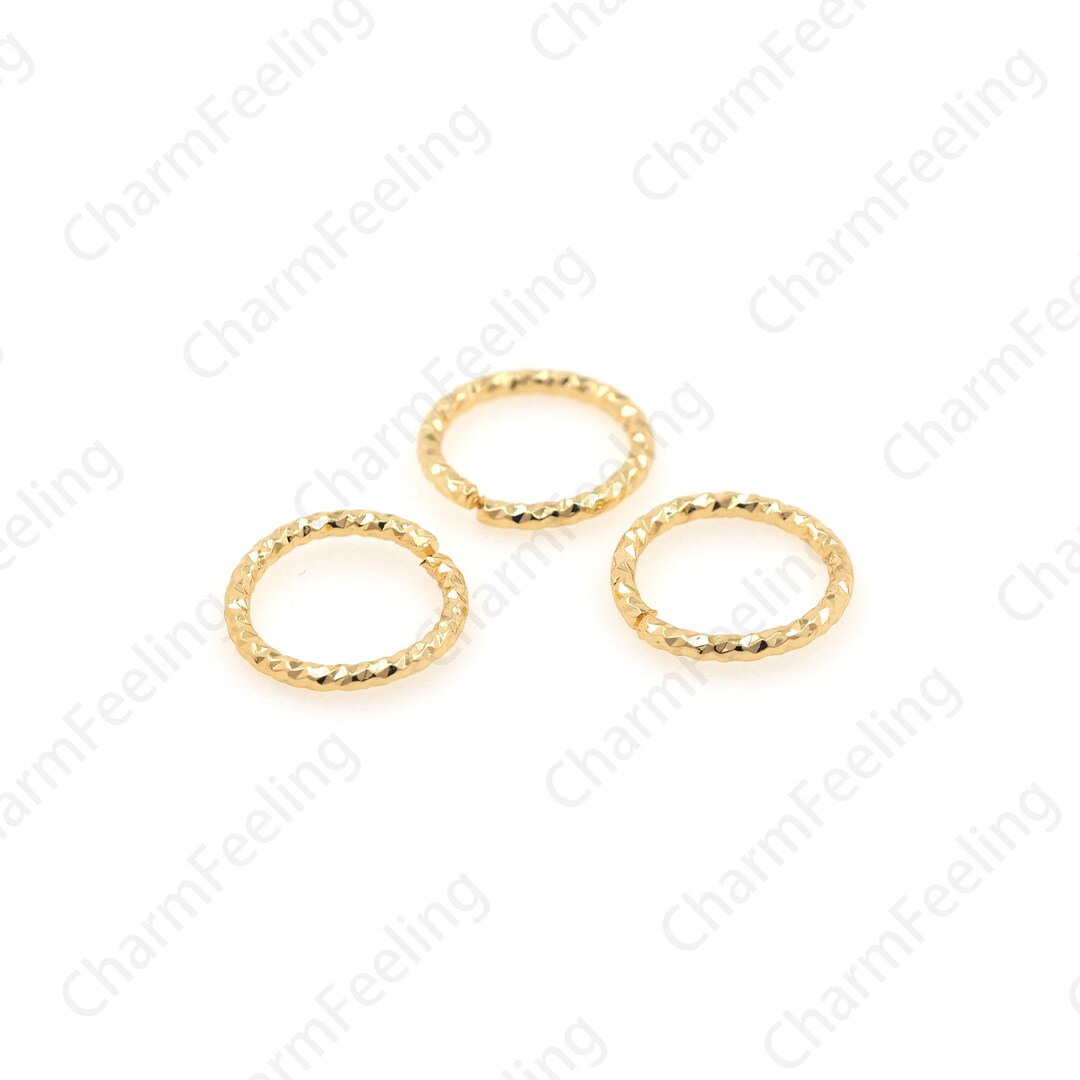 14mm Jump Ring, Twist Jump Ring, Open Jump Ring, Gold Jump Ring, DIY ...