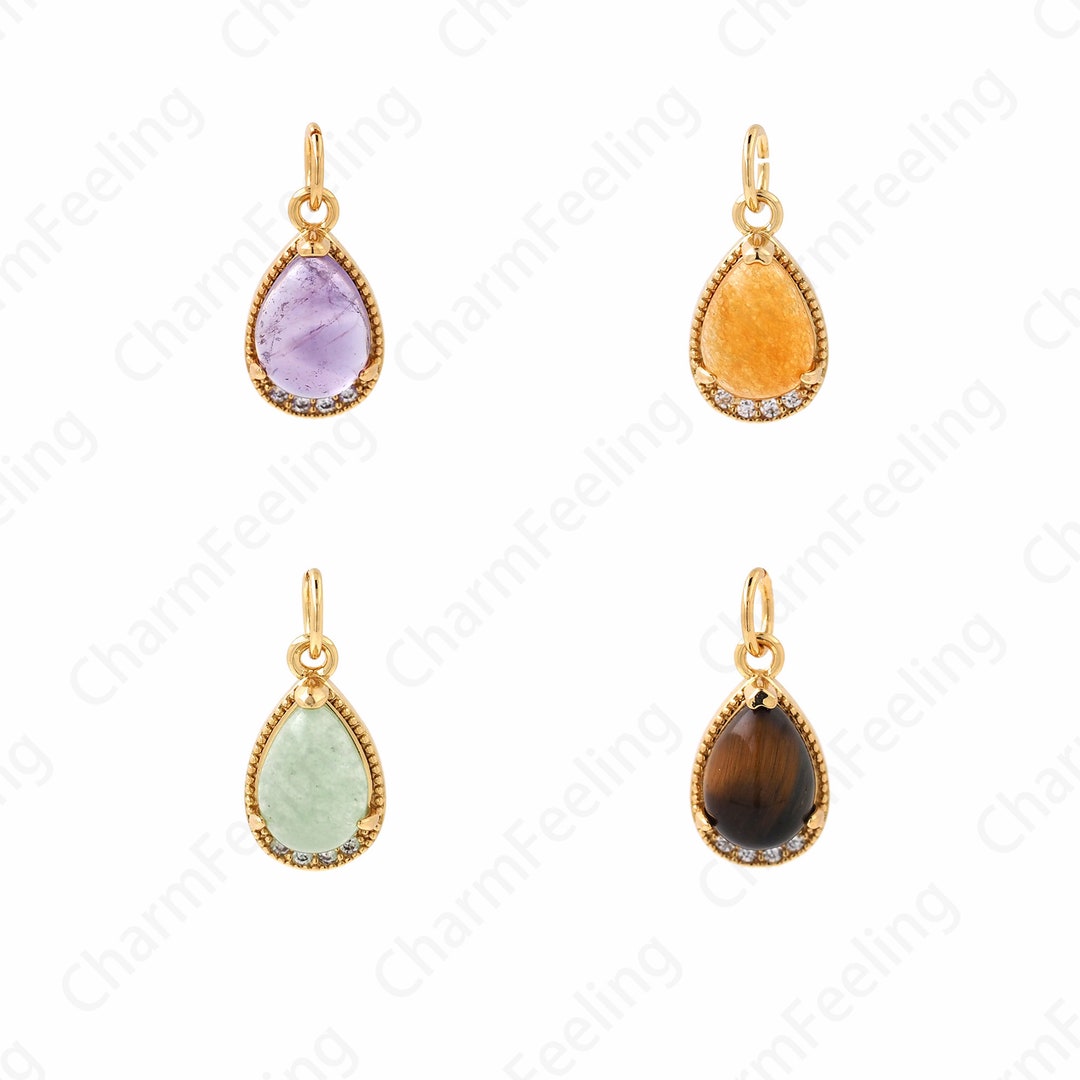 18K Gold Filled Drop Pendant, Teardrop Necklace,dainty Charm,drop ...