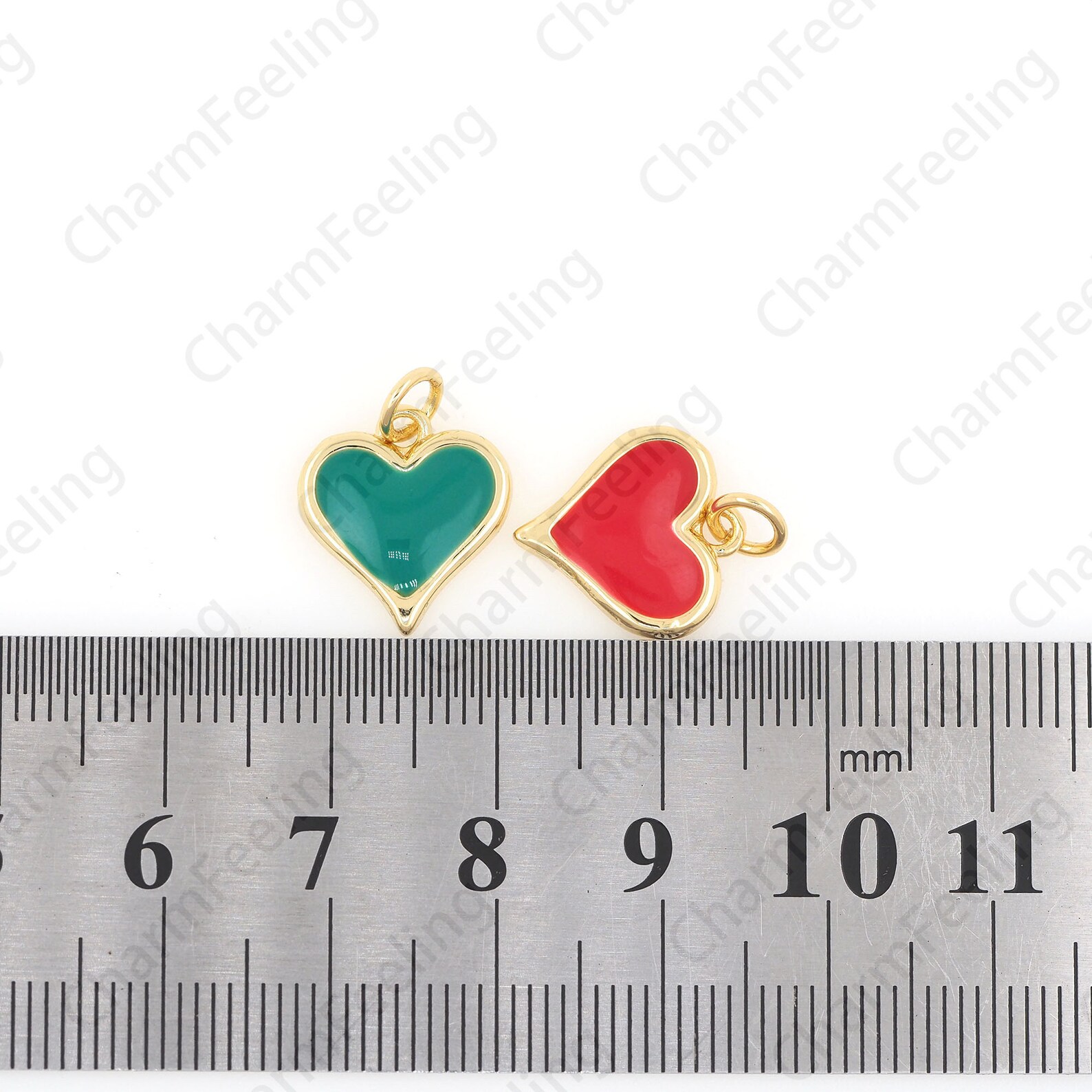 Enamel Heart-shaped Pendant Heart-shaped Necklace Enamel | Etsy