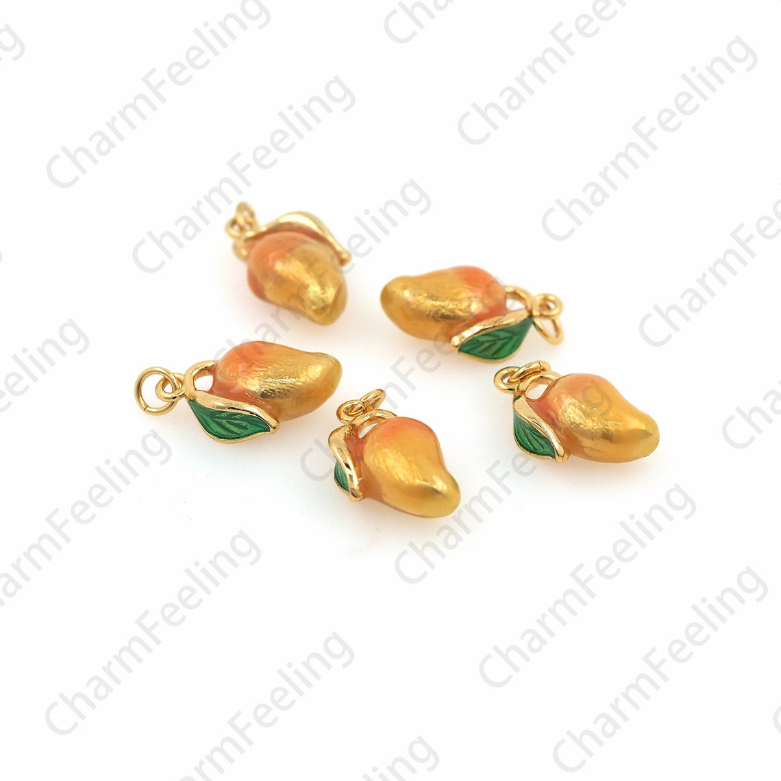 18K Gold Filled Mango Necklace, Mango Pendant, Mango Charm, Fruit ...