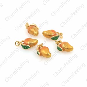 18K Gold Filled Mango Necklace, Mango Pendant, Mango Charm, Fruit ...