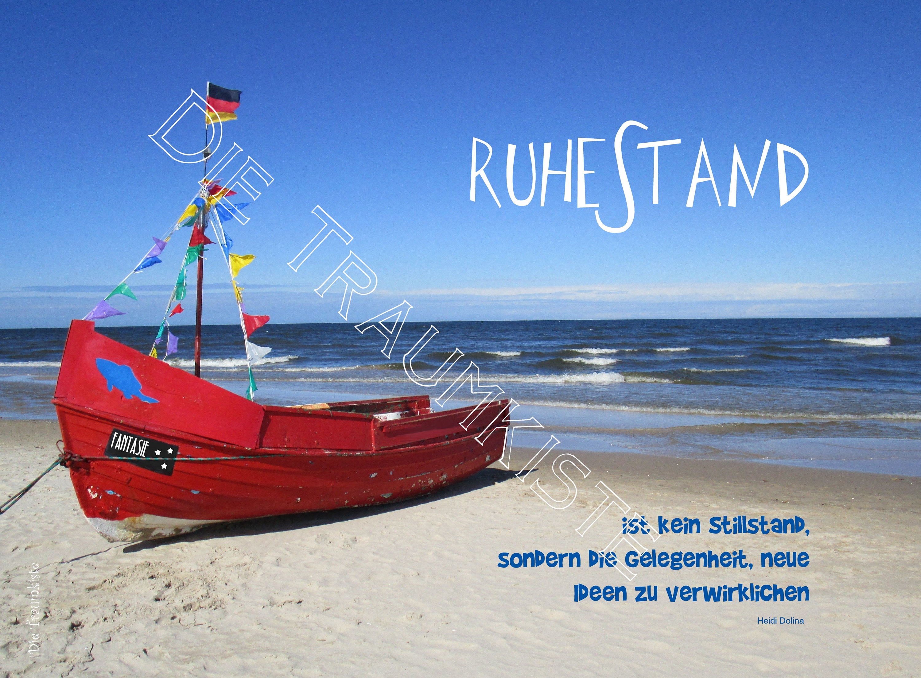 Ruhestand Karte"Boot rot 1" TH0060 - Etsy.de