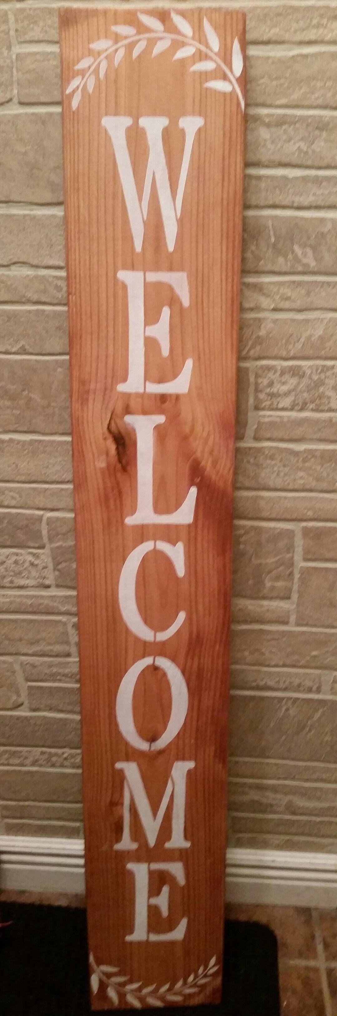 Outdoor/indoor Welcome Sign, Wooden, Handpainted - Etsy