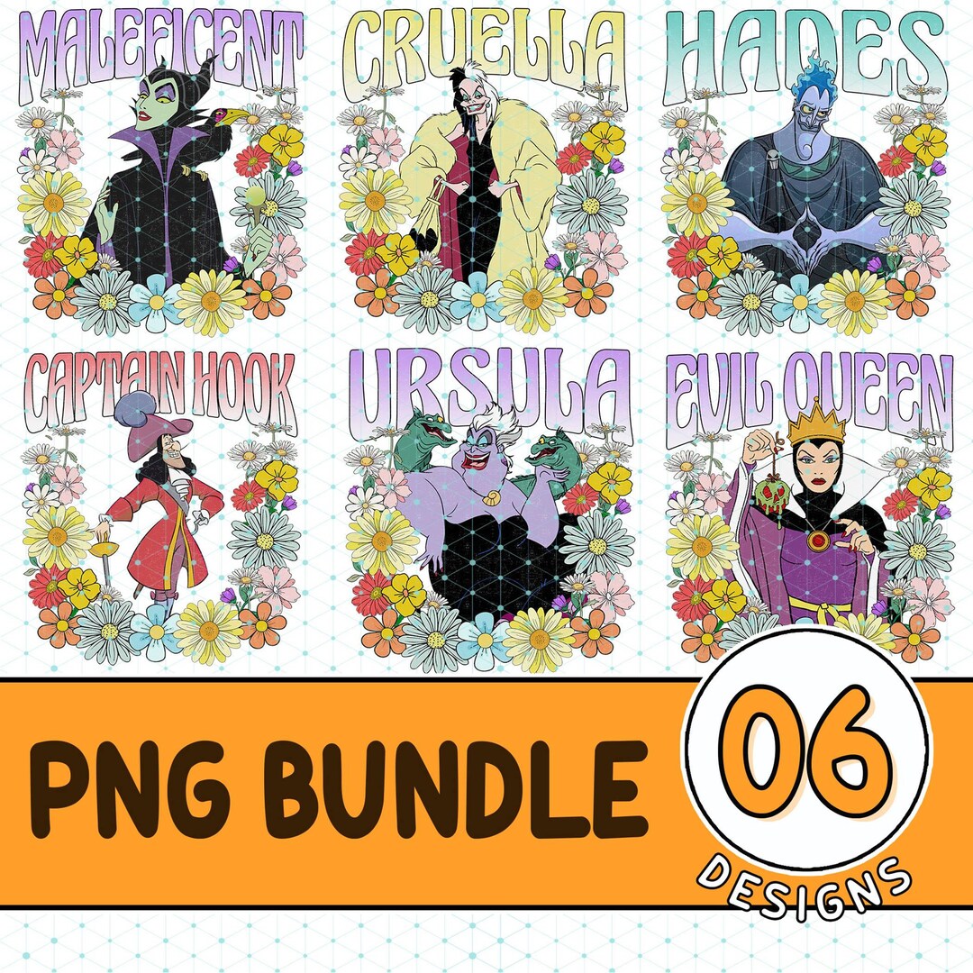 Villains Png Bundle Villains Clipart Cartoon Villains - Etsy