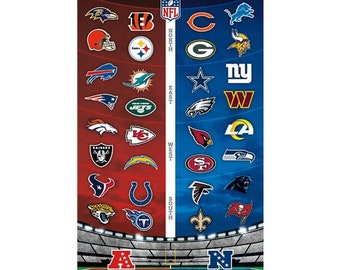 Nfl Iron on Patches - Etsy