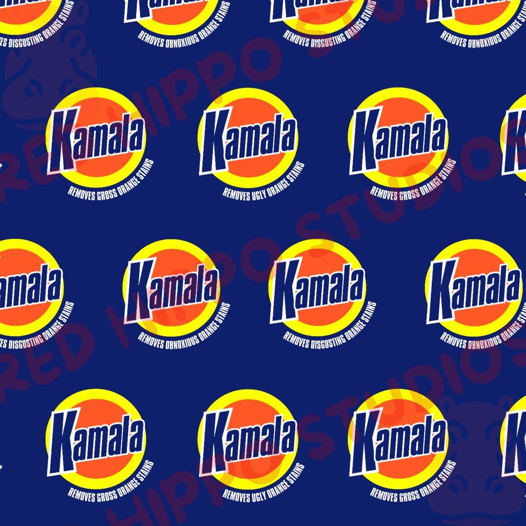 Kamala for President Icons Seamless Pattern / Fabric Design / Surface ...