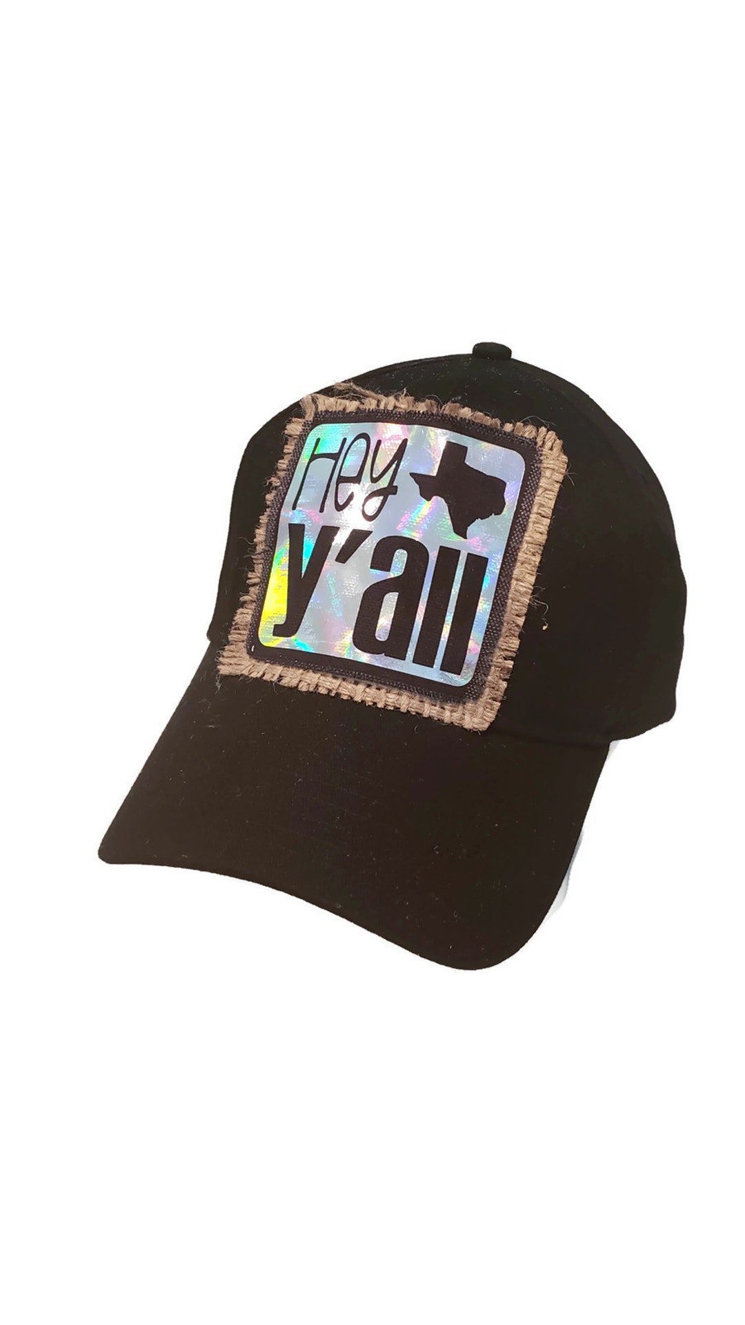 Holographic Hey Yall Texas Hat - Etsy