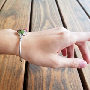 Real Roses Medium Oval Bracelet, Transparent - Etsy