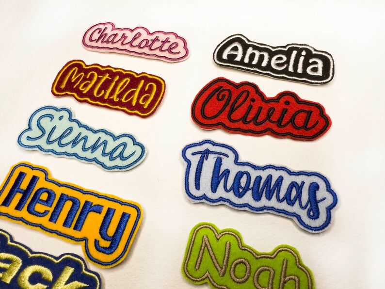 Personalized Name Embroidered Patches Custom Name Patches Die - Etsy