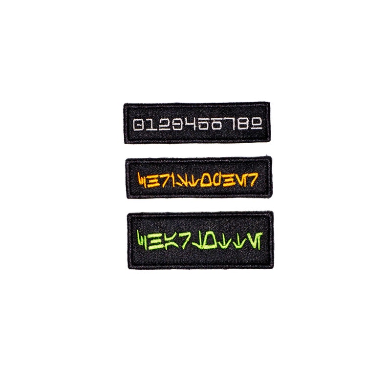Personalized Aurebesh Name Patch, Custom Star Wars Name Tag, Sew on ...