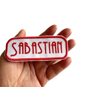 Personalized Name Patch, Custom 1920s Art Deco Style Name Tag, Sew on ...