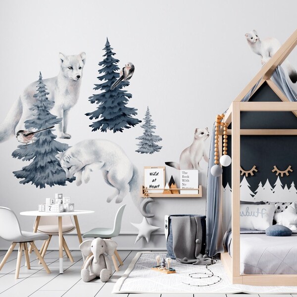 Fox Wall Decal - Etsy