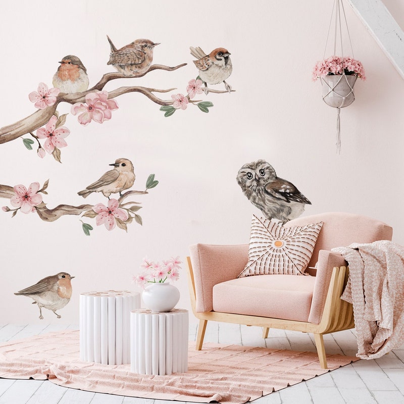 Bird Wall Decal - Etsy
