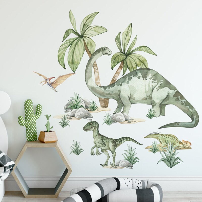 Dinosaur Wall Decal - Etsy