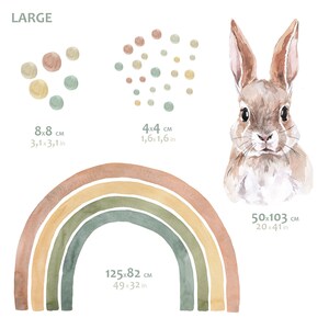FRIENDS RABBIT Wall Decal for Kids / Big Set Forest Animals / - Etsy