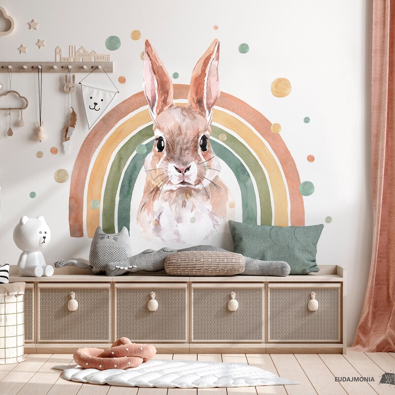 Bunny Wall Decal - Etsy