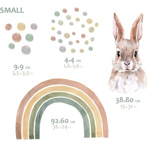 FRIENDS RABBIT Wall Decal for Kids / Big Set Forest Animals / - Etsy