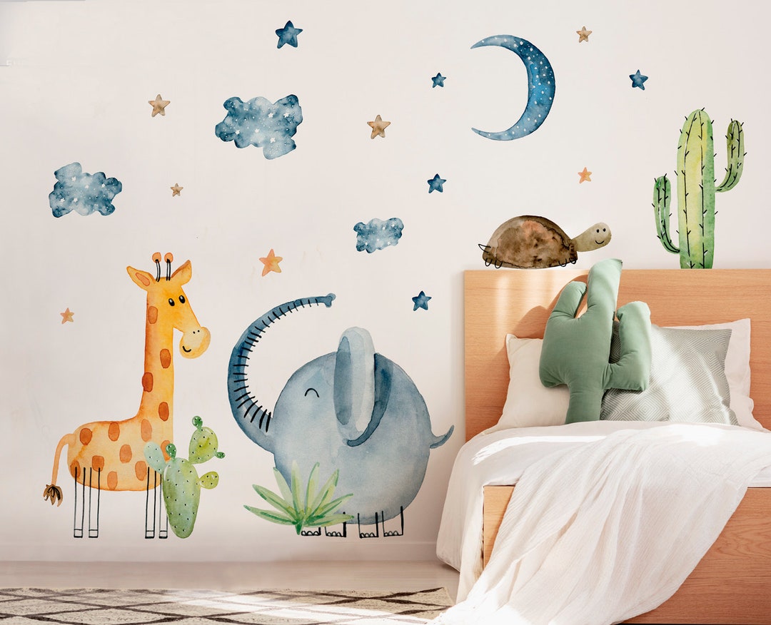 THREE AMIGOS Wall Decal for Kids / Stickers Kindergarten / Hand Painted ...