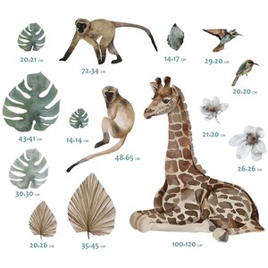 AFRICA Tropical Wall Decal / Safari Nursery Decor / Jungle Wall ...
