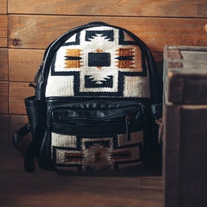 NATIVE INSPIRED BACKPACK Mexican Bag Handwoven Backpack Ethnic Patterns ...