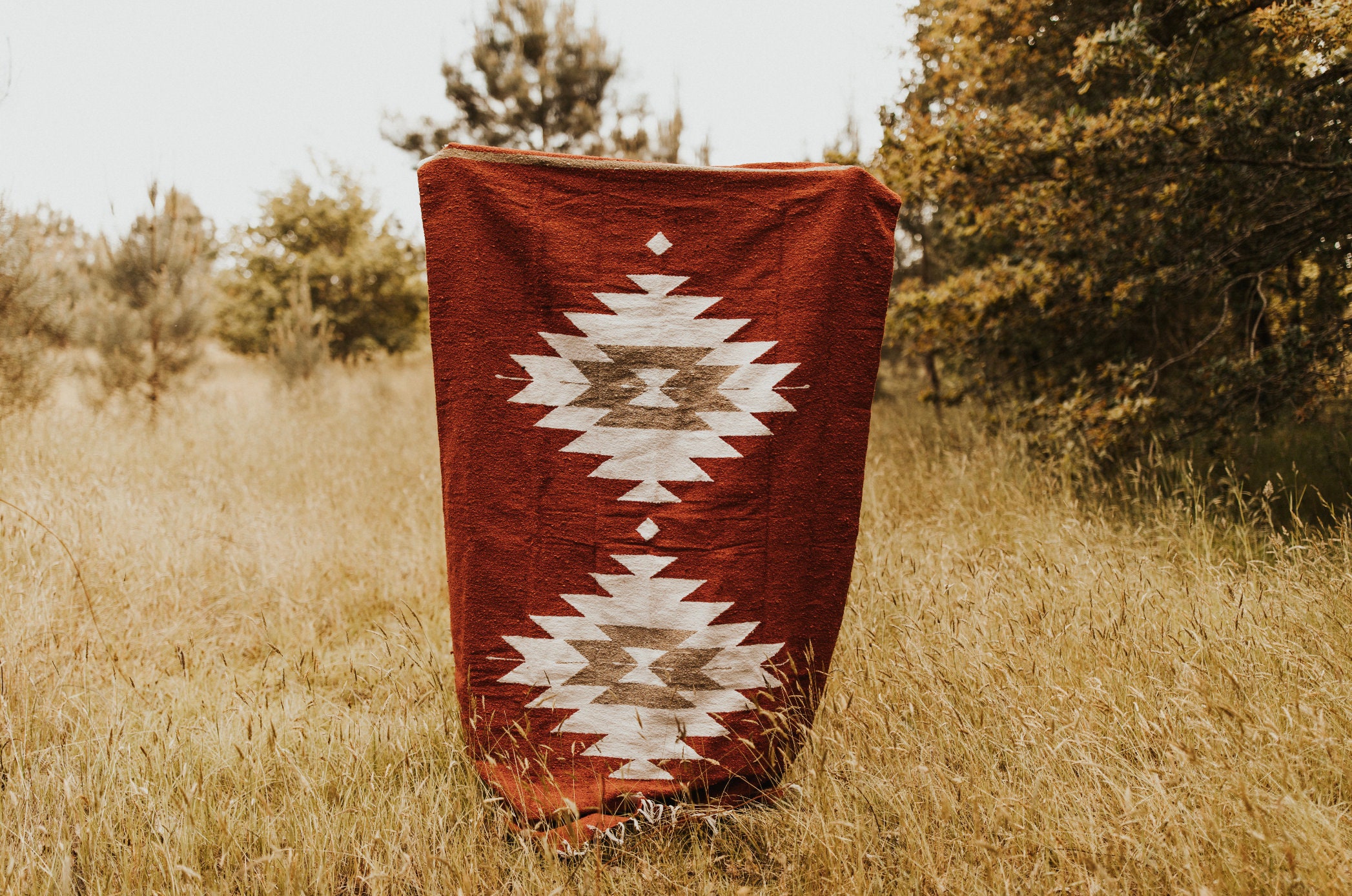 Mexican blanket Mexican carpet Native American carpet | Etsy