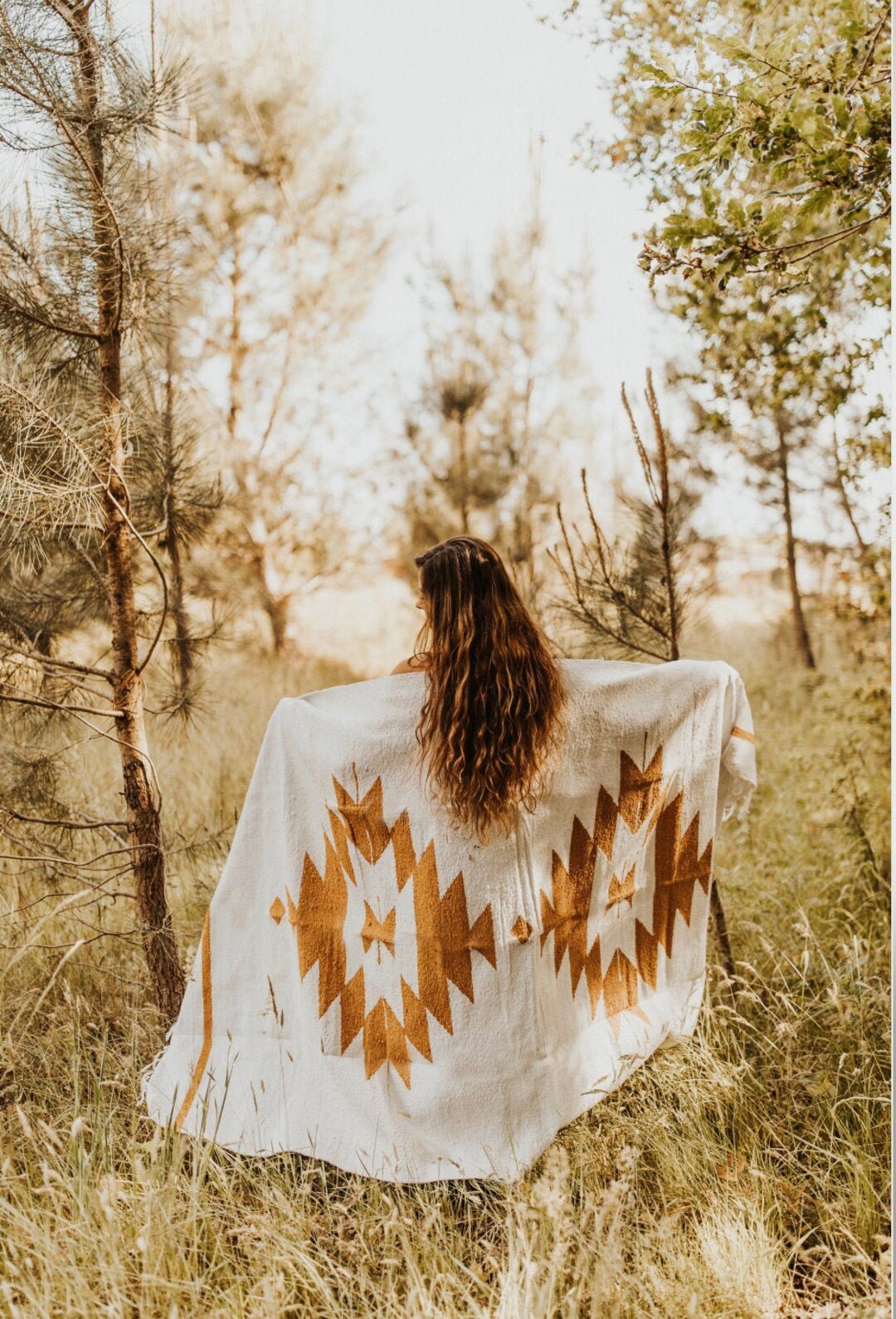 MEXICAN BLANKET | Native Inspired Rug | Hand Dyed Blanket | Rustic ...