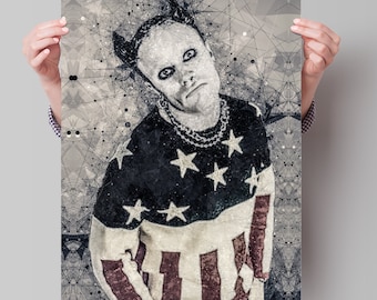 Keith Flint Poster / Prodigy Poster / Keith Flint Print / Keith Flint ...