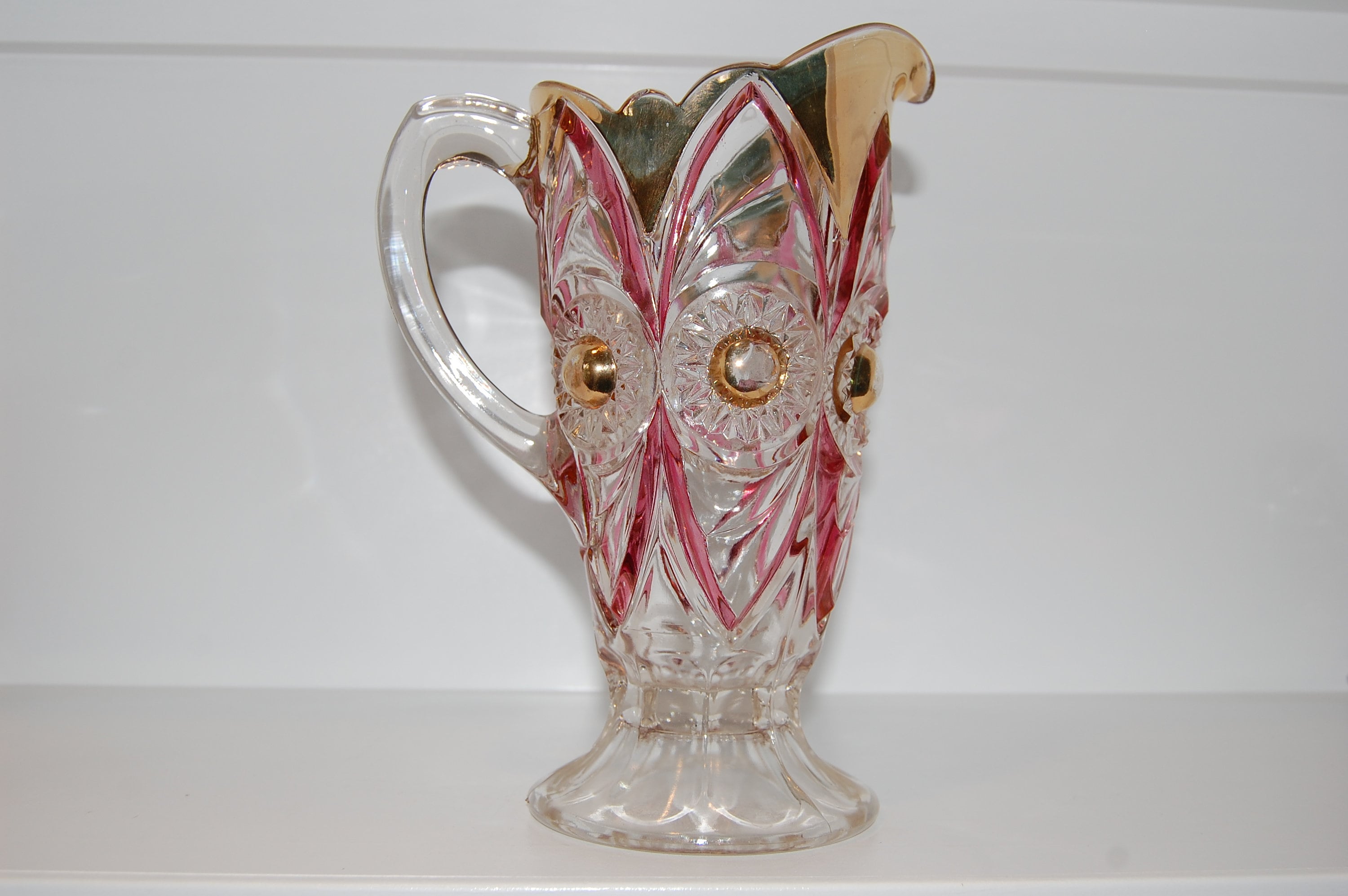 Vintage - 1940's - Pressed Glass Pitcher - Etsy.de