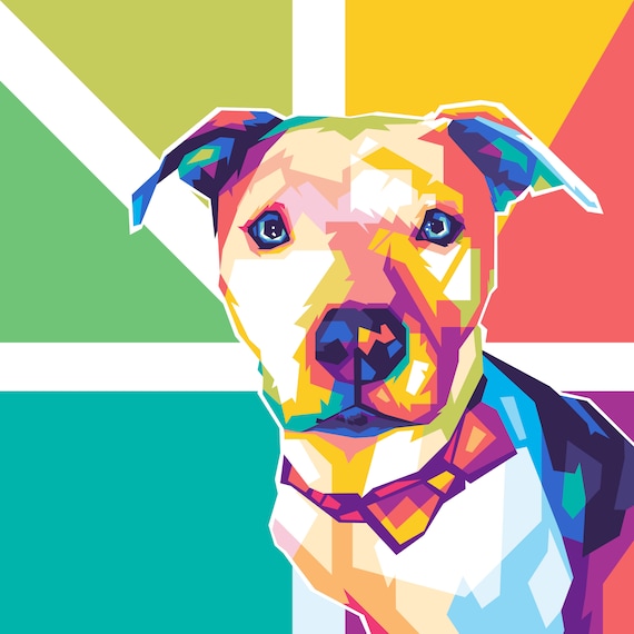 Custom Pet Pop Art Portrait Custom Dog Portrait Pop Art From - Etsy