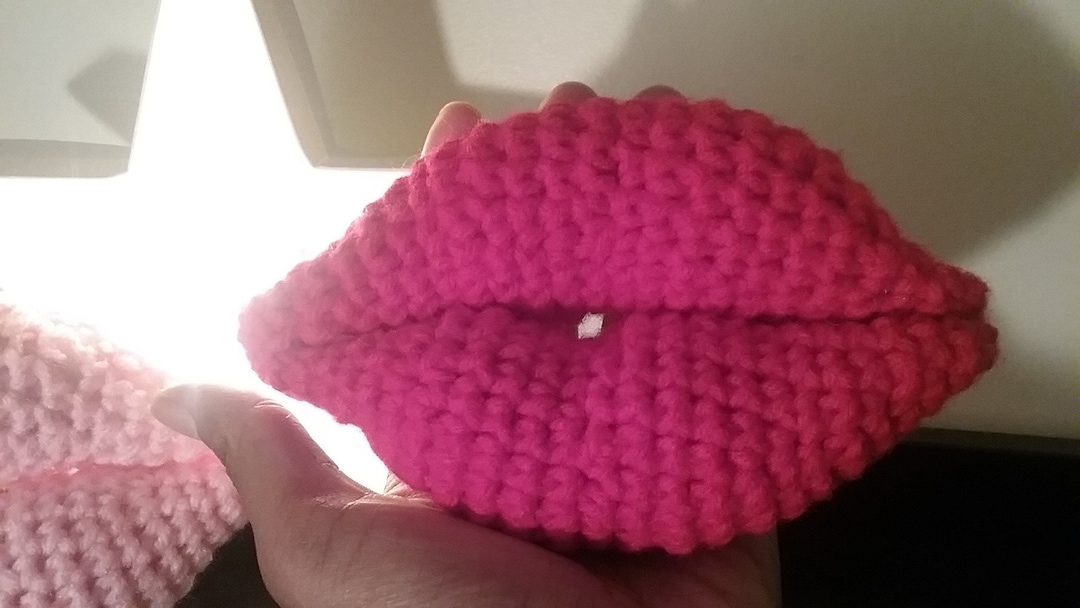 Kissable Lips Plushie, Crocheted Lips, Be My Valentine,pucker Up, Lip ...