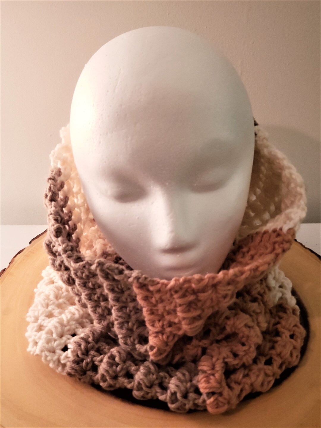 Cafe Mocha Cowl, Womens and Teens Size, Warm and Cozy, Cappucino, - Etsy
