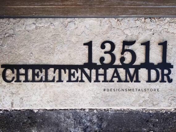 House Number Modern Address Address Sign Customize Address | Etsy