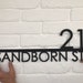 Modern Address Sign Metal Address Sign House Numbers Door - Etsy