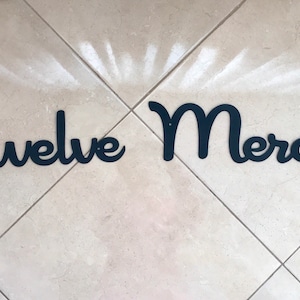 Cursive House Numbers, Home Address Sign, Street Sign - Etsy