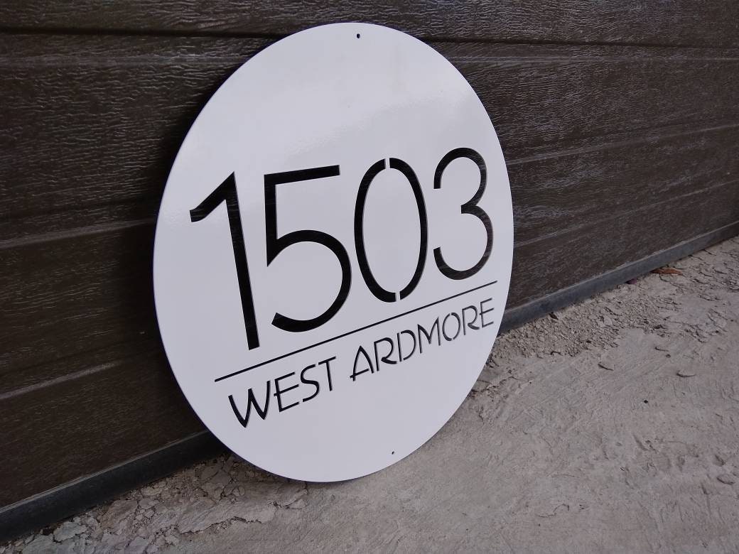 House Number Address Sign Customize Address Metal House | Etsy