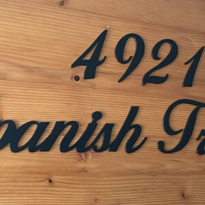 Cursive House Numbers Home Address Sign Street Sign - Etsy