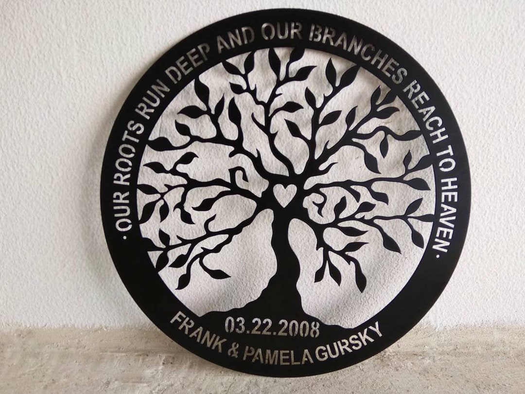 Family Tree, Tree of Life, Monogram House Sign ,monogrammed Wreath ...