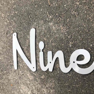 Cursive House Numbers, Home Address Sign, Street Sign - Etsy