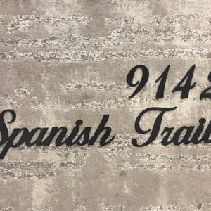 Cursive House Numbers Home Address Sign Street Sign - Etsy