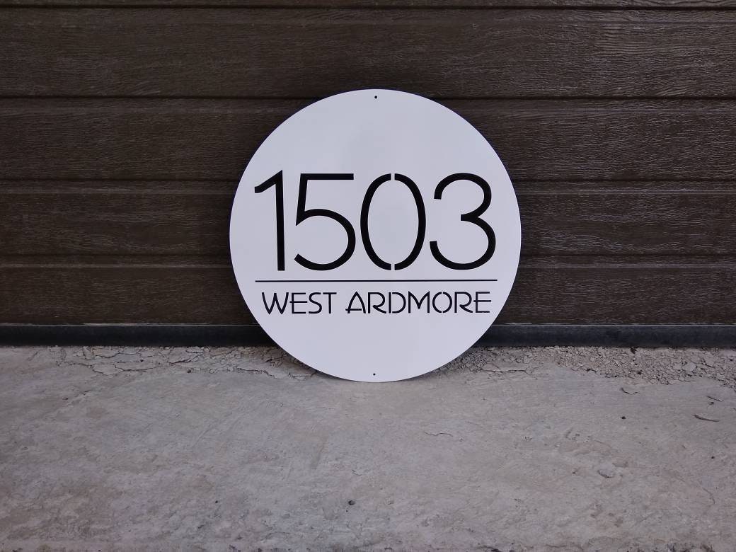 House Number Address Sign Customize Address Metal House | Etsy