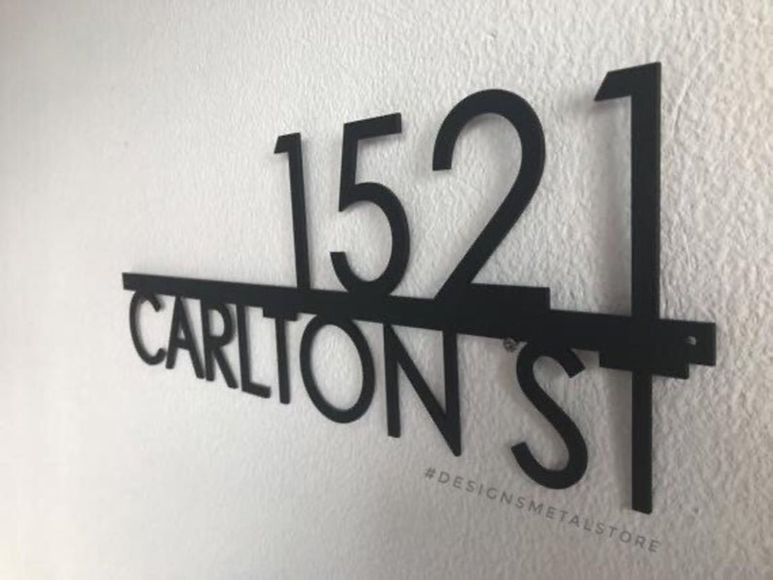 Modern Address Sign Metal Address Sign House Numbers Door | Etsy