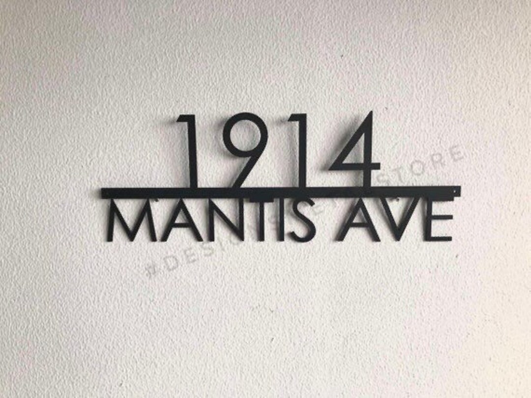 Modern Address Sign , Metal Address Sign, House Numbers, Door Number ...