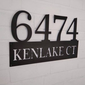 Modern Address Sign Address Sign Number Sign Metal House - Etsy